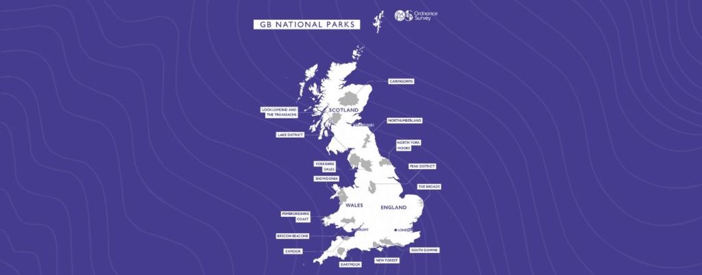 Map of UK National Parks - OS Maps Discover